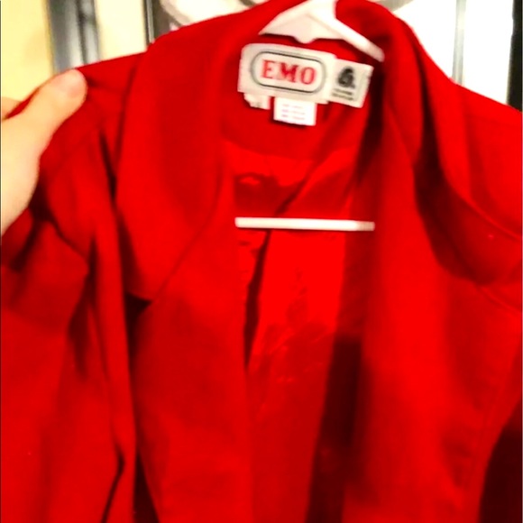 EMO | Jackets & Coats | Bright Red Vintage Unisex Blazer Emo Costume ...
